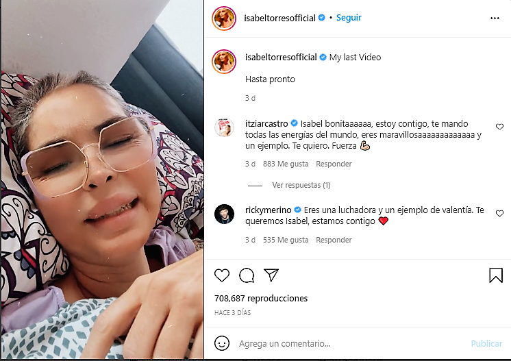 Isabel Torres, actriz de Veneno, se despide de sus fans tras fatal ...
