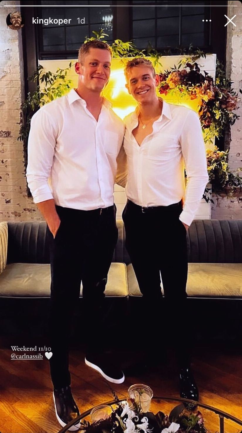 Carl Nassib confirma que el nadador olímpico Søren Dahl es su novio